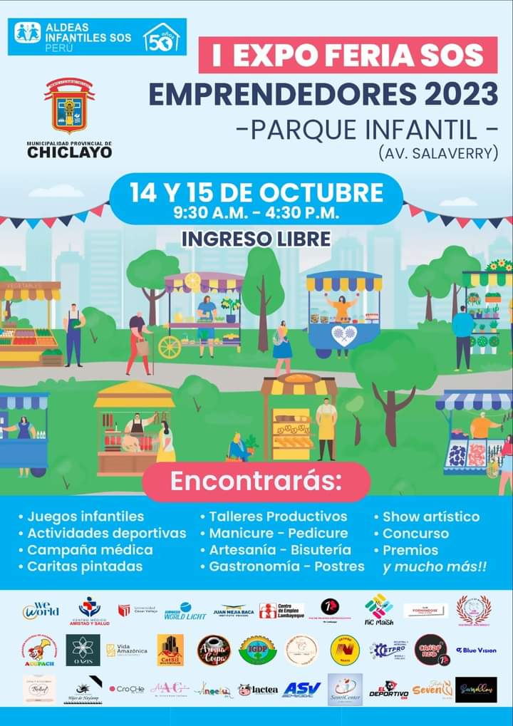 Aldeas Infantiles SOS Chiclayo impulsa I Expo Feria para fortalecer cultura de emprendimientos ...